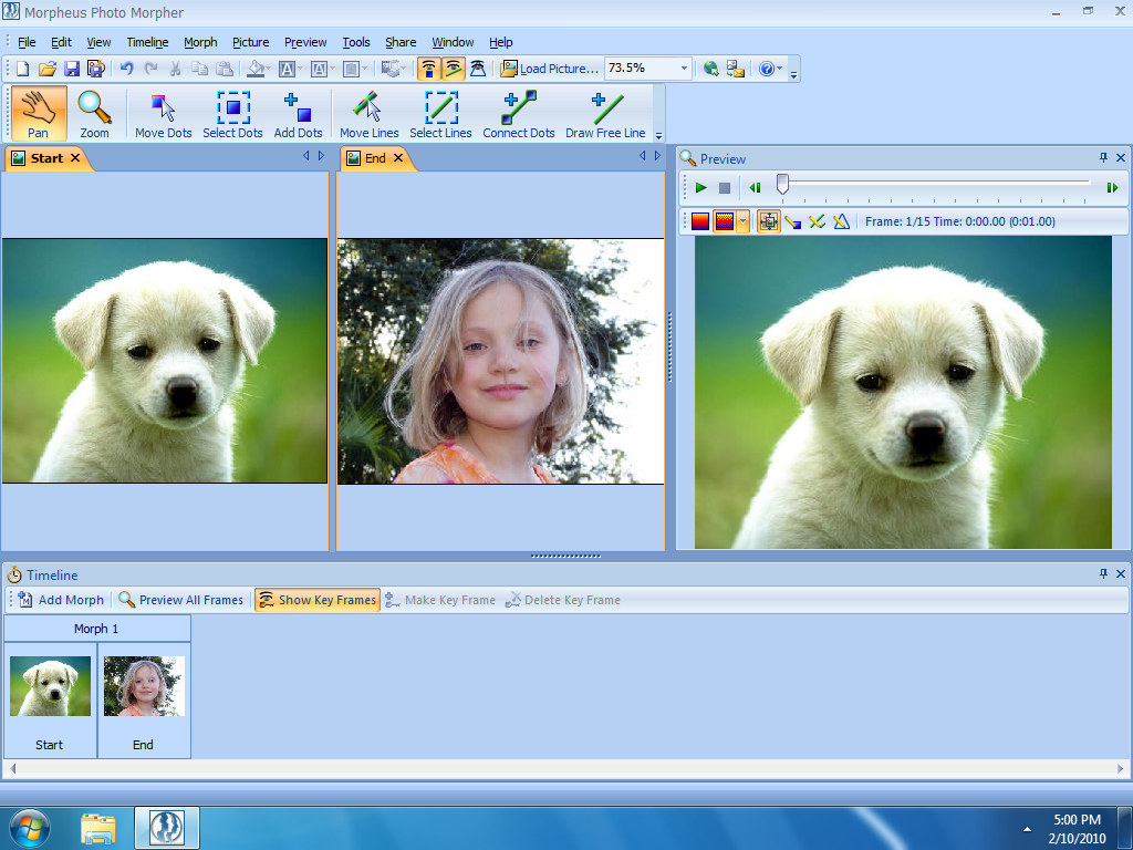 Morpheus Photo Morpher Screenshot